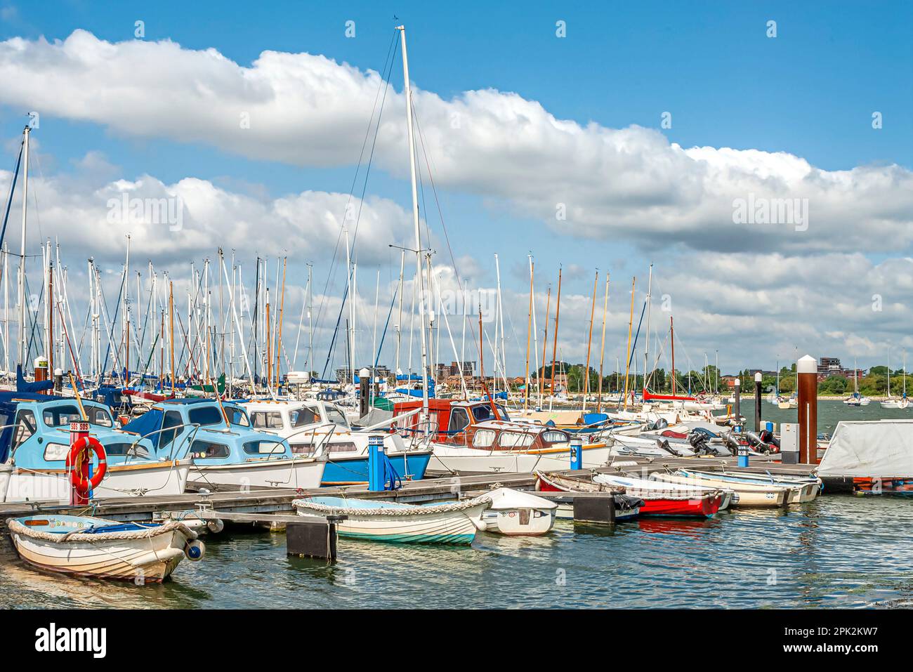 Marina and Waterfront at Poole Harbour in Dorset, England, UK Stock ...