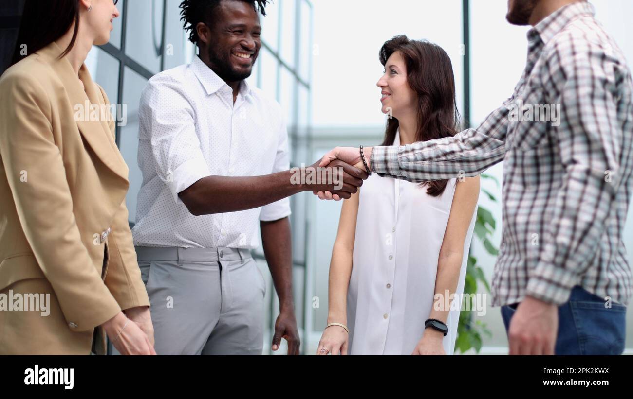 Business handshake meeting multi ethnic hi-res stock photography and ...