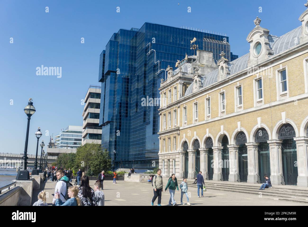 Grant's Quay Wharf riverside in London, UK Stock Photo - Alamy