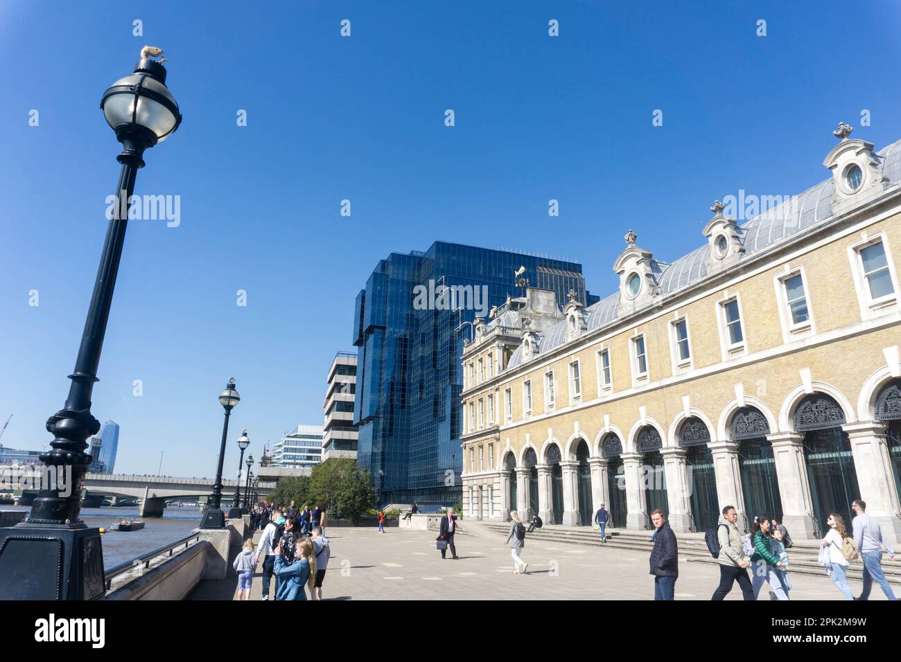 Grant's Quay Wharf riverside in London, UK Stock Photo - Alamy
