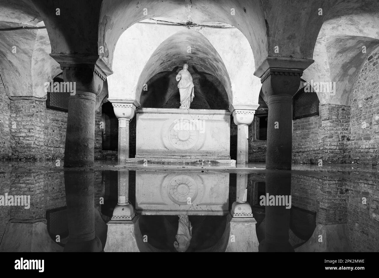flooded crypt in a Catholic church in Venice, Italy Stock Photo - Alamy