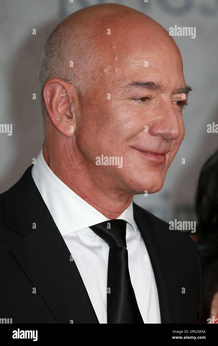 Jeff Bezos attends the World Premiere of "The Lord Of The Rings: The ...