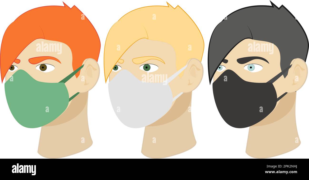 Male female staff wearing Stock Vector Images - Alamy