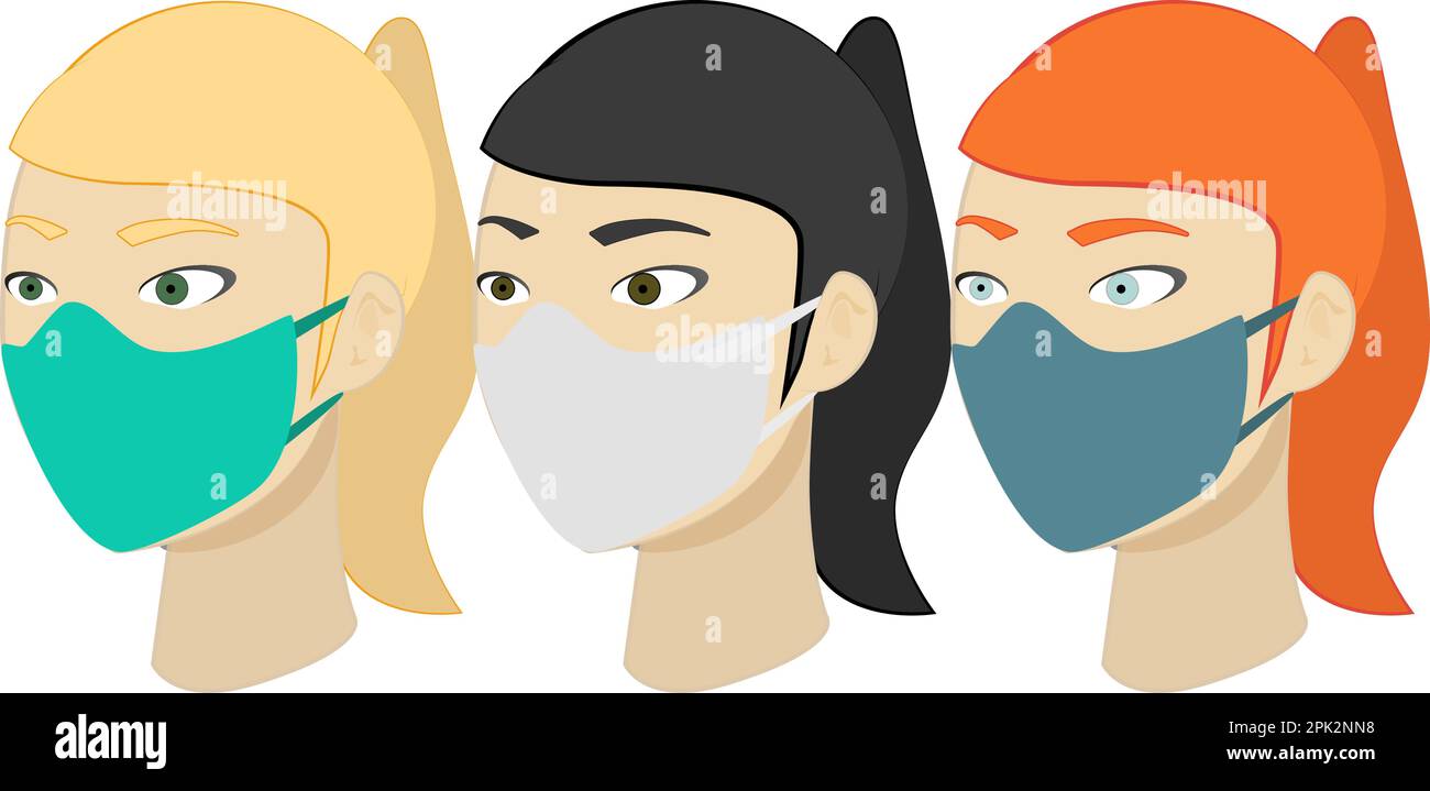 Hair long woman Stock Vector Images - Alamy