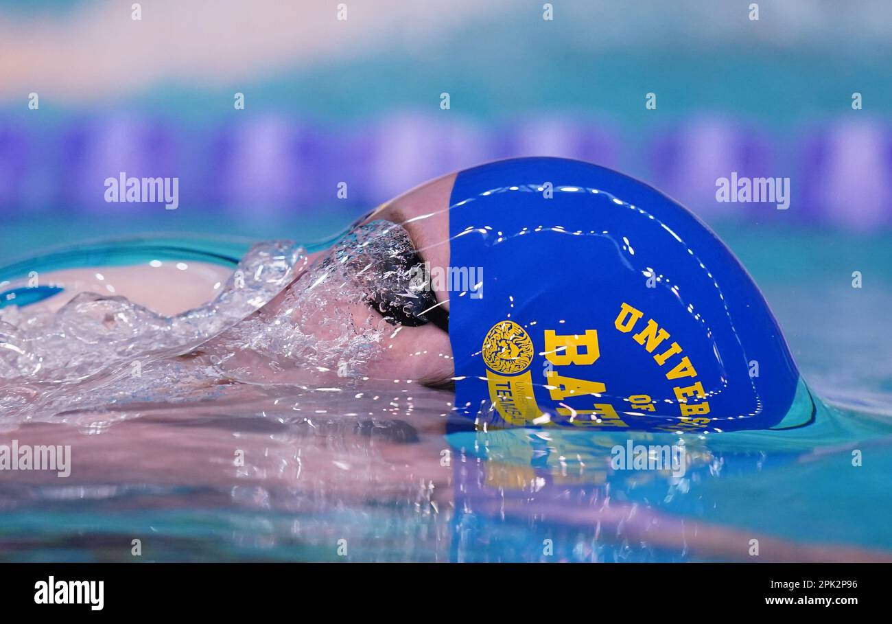 Miles Drabwell in the Men's 100m Backstroke heats on day two of the ...