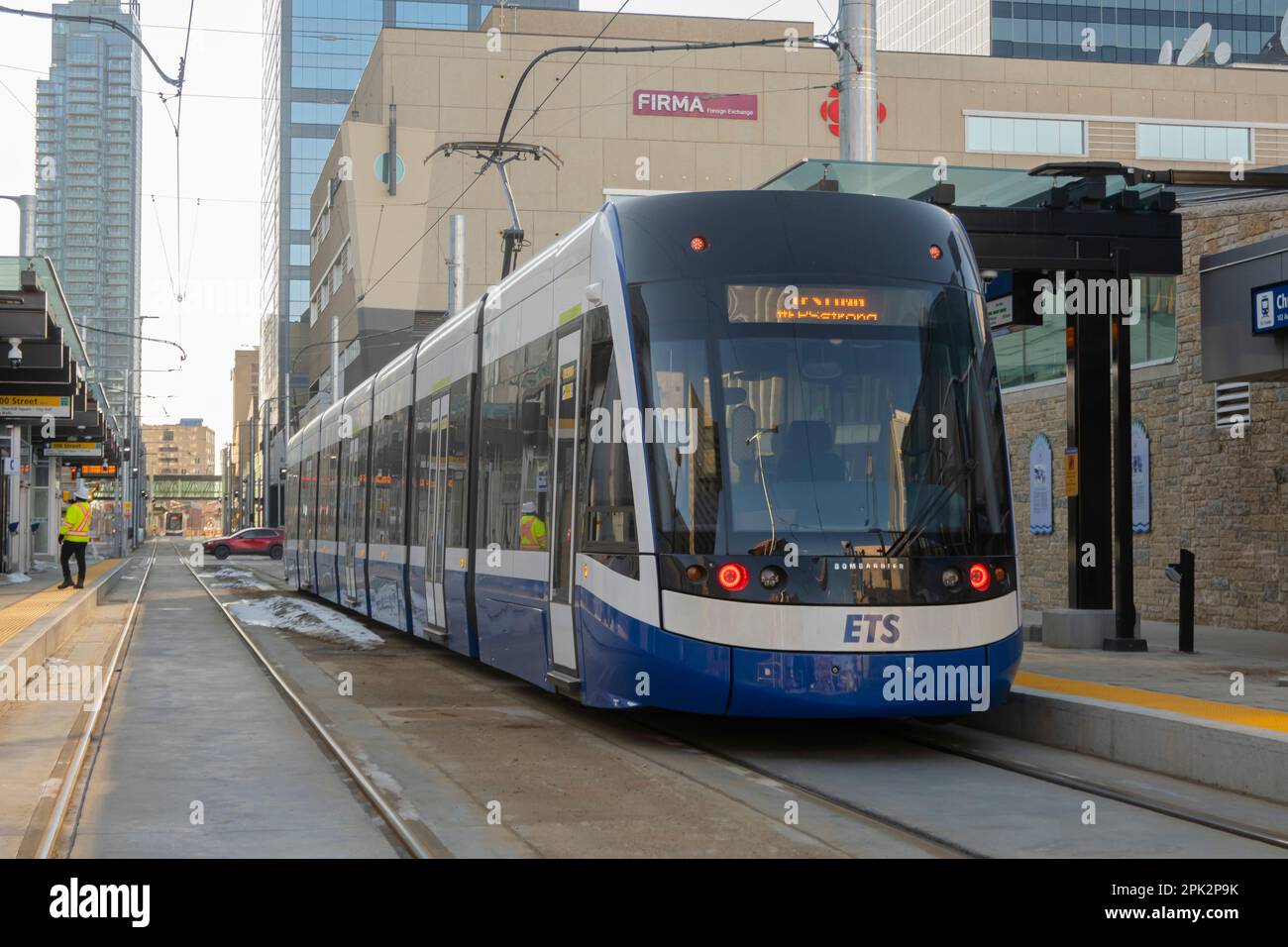 Edmonton lrt bridge hi-res stock photography and images - Alamy