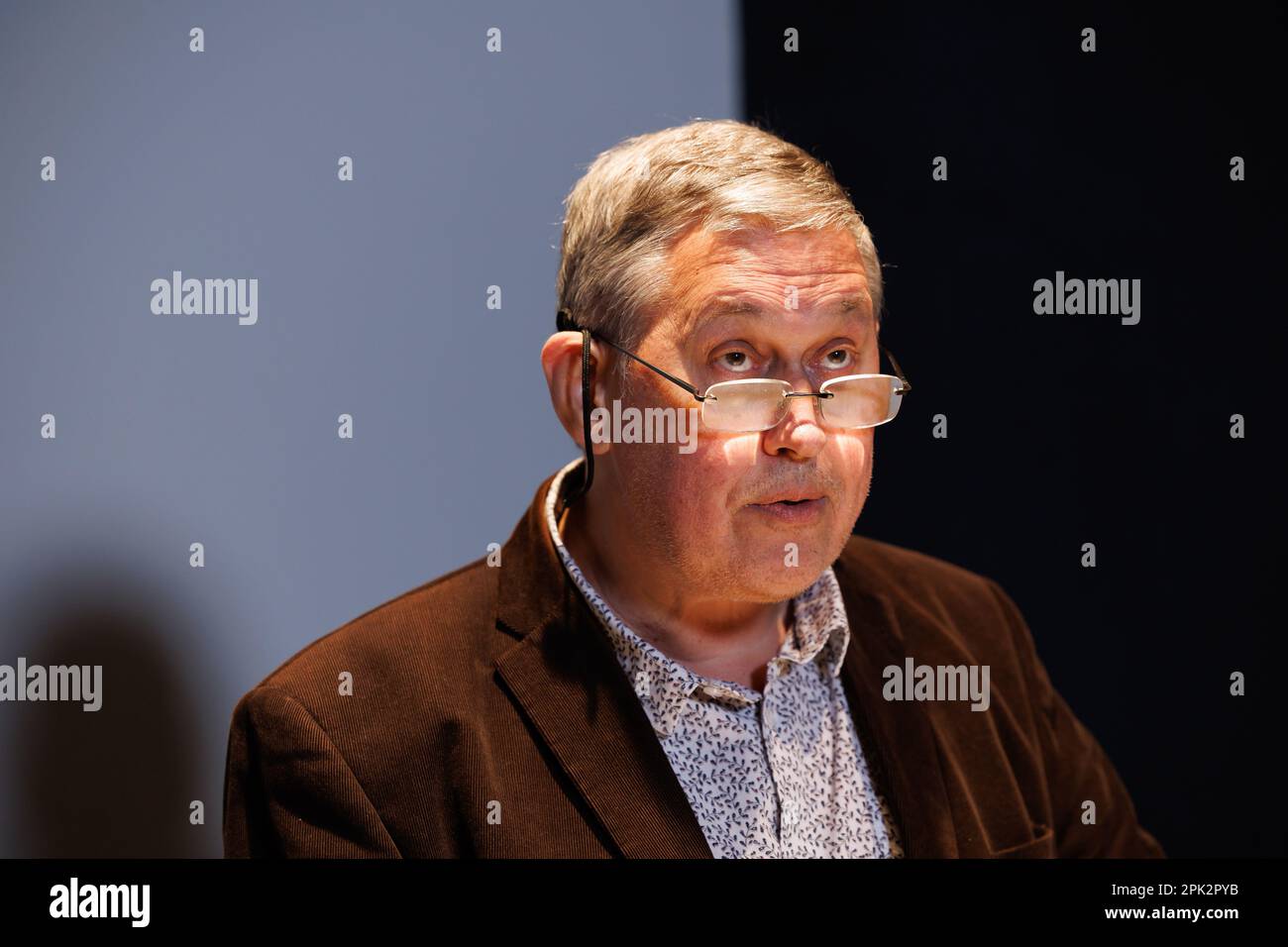Diksmuide, Belgium. 05th Apr, 2023. Chairman of the Izerbedevaartcomite ...