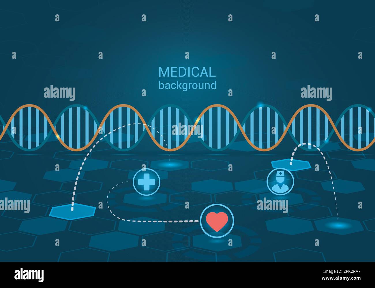 medical background with digital elements of dna and medicine Stock ...