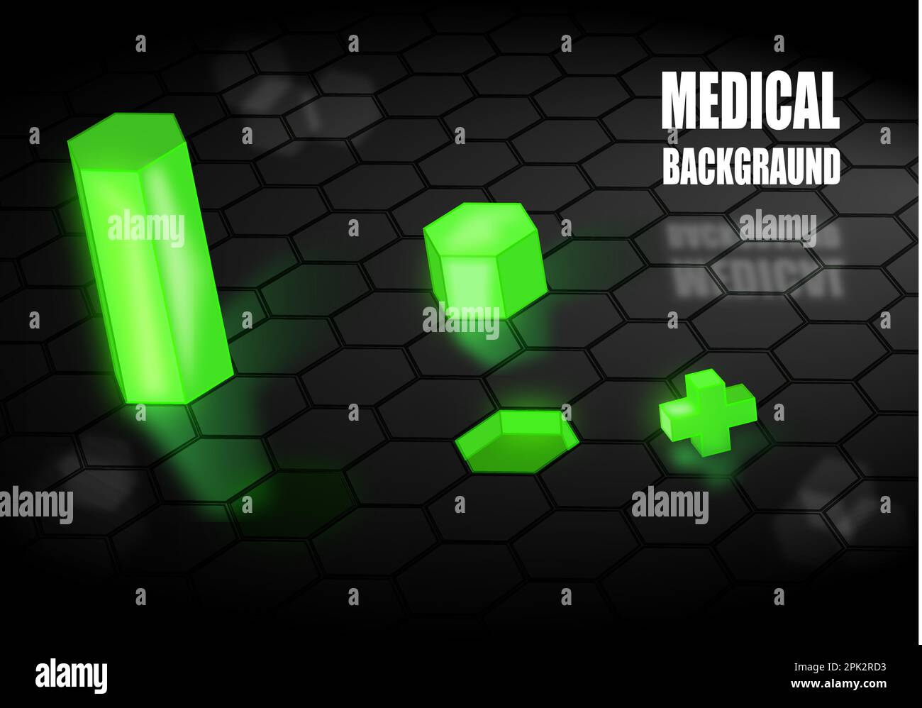 black background for medical theme in vector and illustration Stock ...