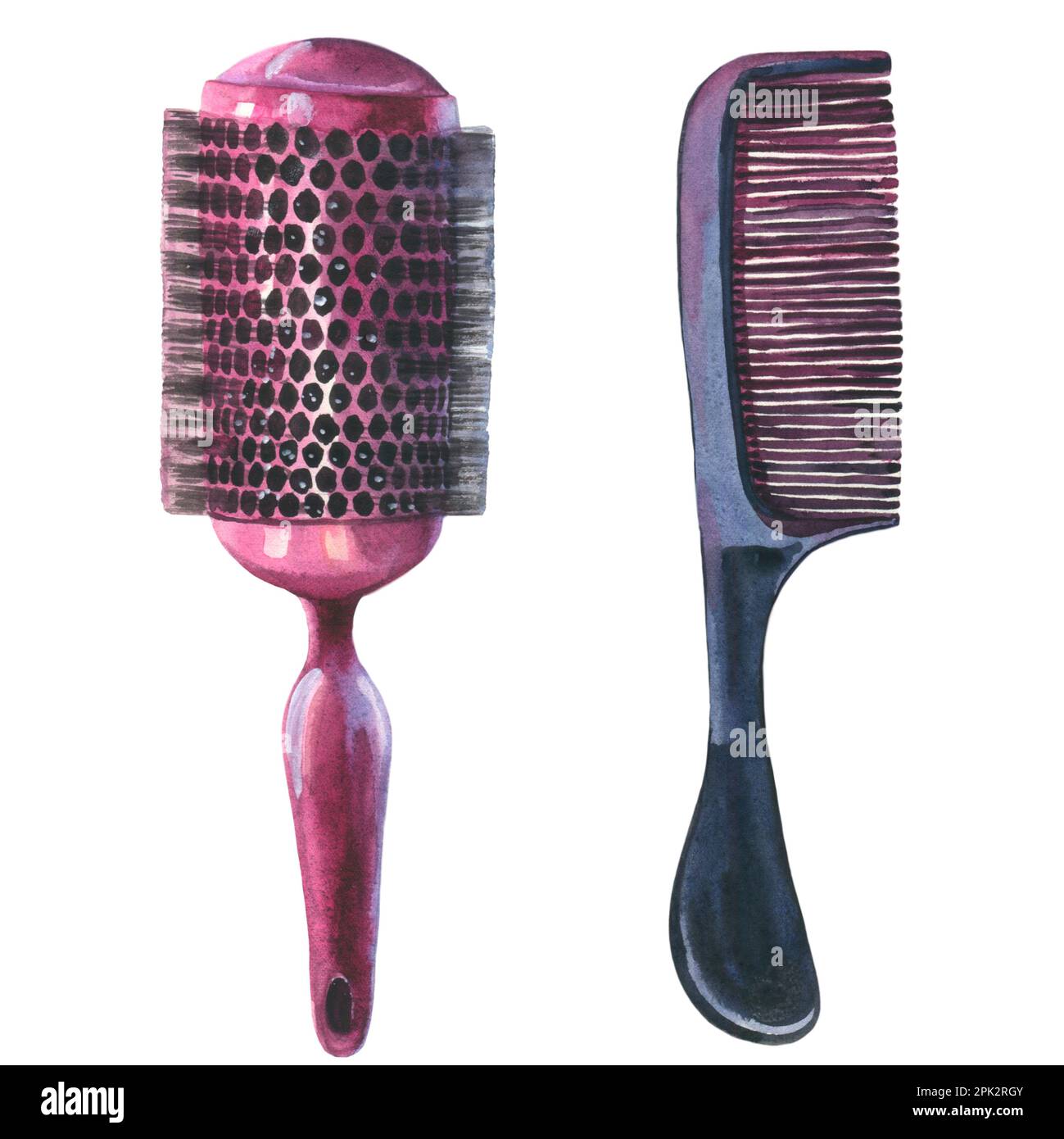 Round combs hi-res stock photography and images - Alamy