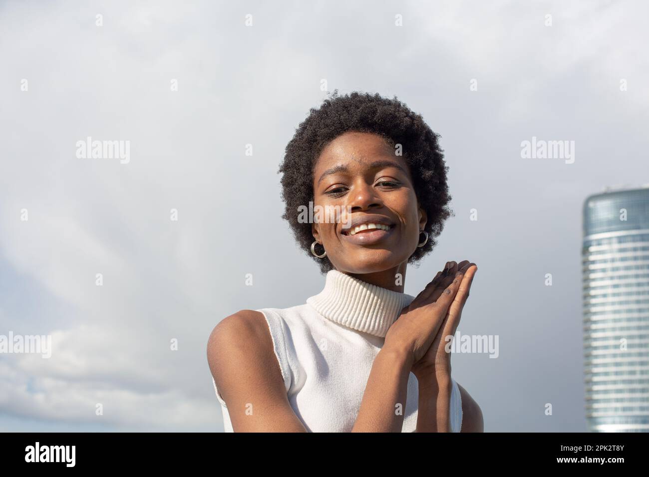 Afro hair girl dancing hi-res stock photography and images - Alamy