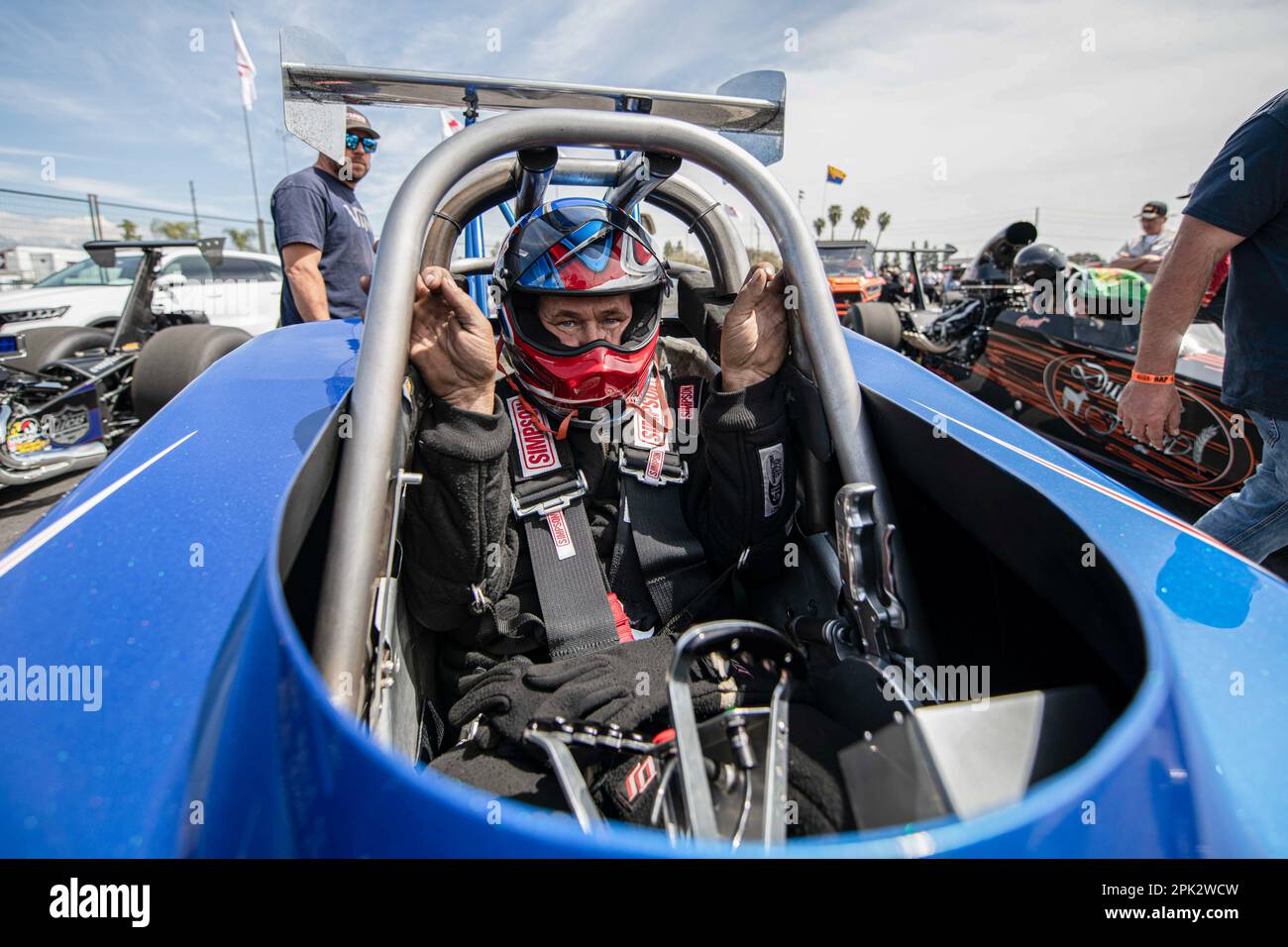Pomona, United States. 31st Mar, 2023. Shane Tucker and team sits ...