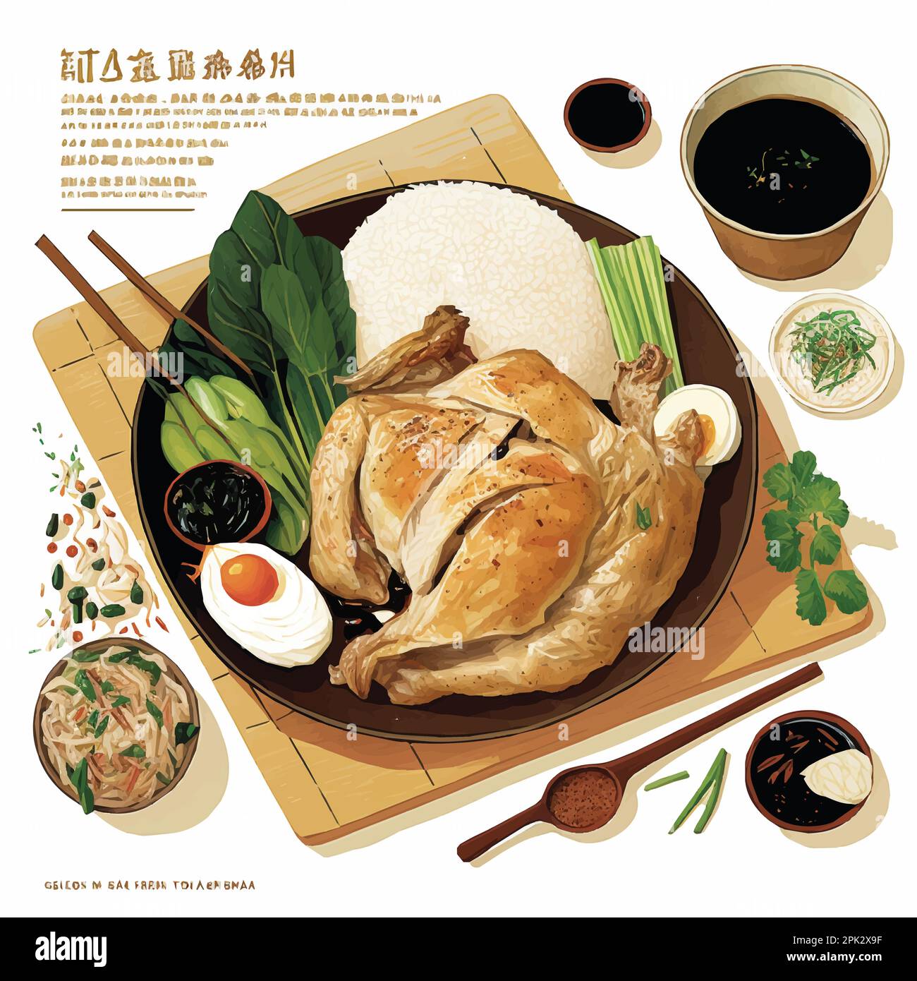 Chicken roti Stock Vector Images - Alamy