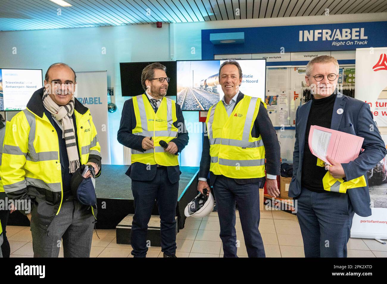 Antwerp, Belgium. 05th Apr, 2023. Lineas Executive Chairman Bernard ...