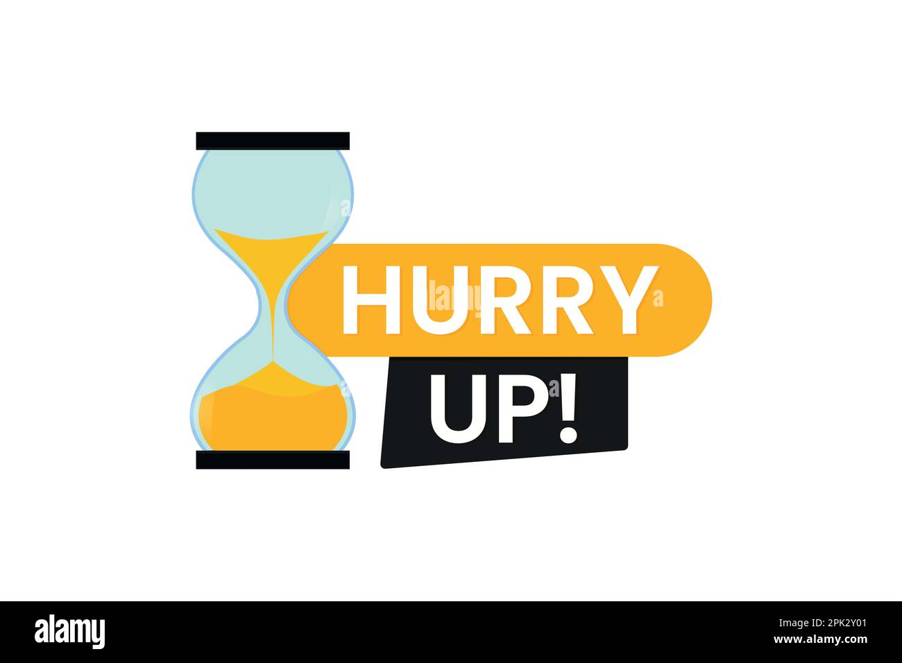Hurry up vector vectors Cut Out Stock Images & Pictures - Alamy
