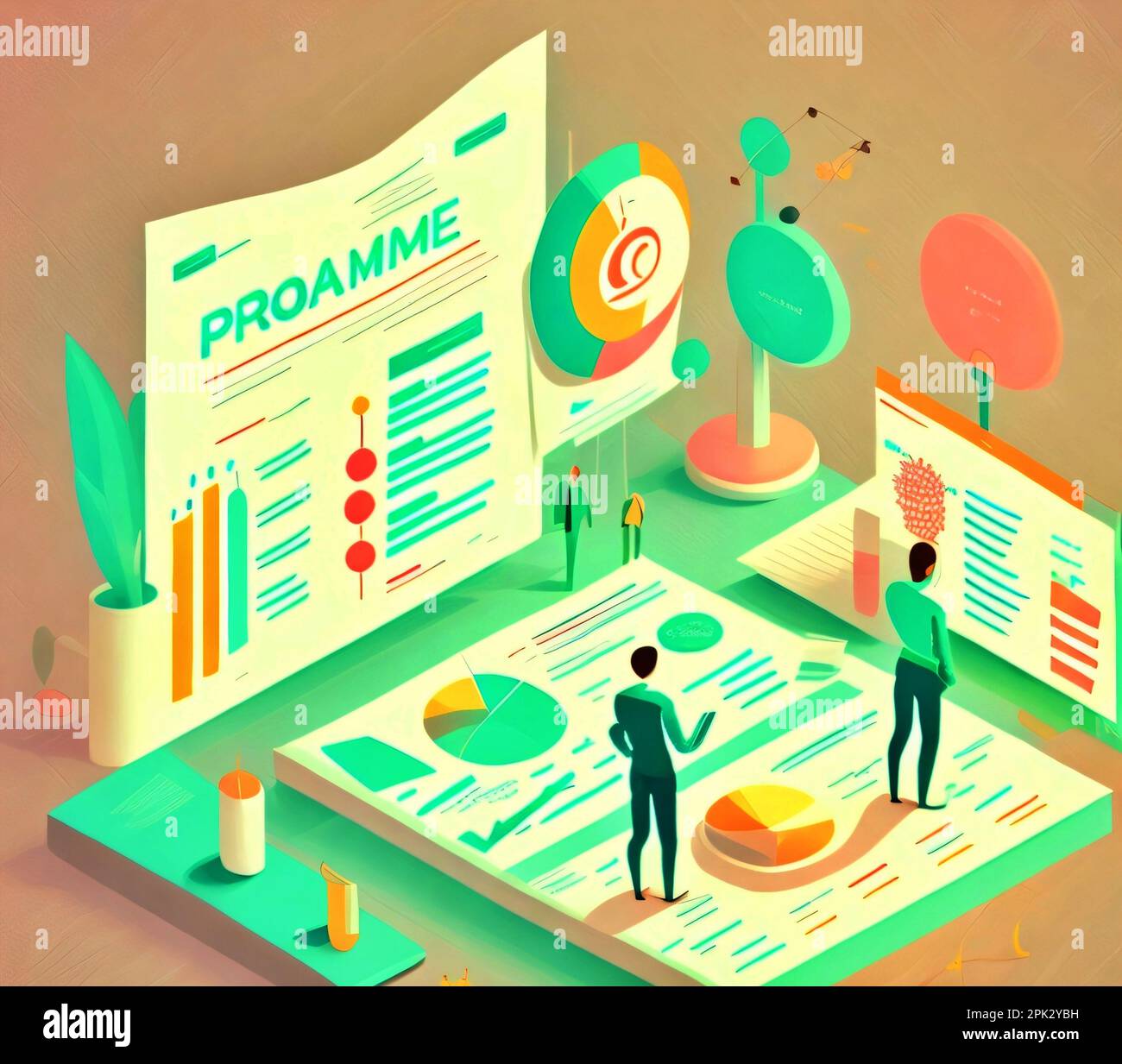 Project management , updating planning schedule with charts at the ...