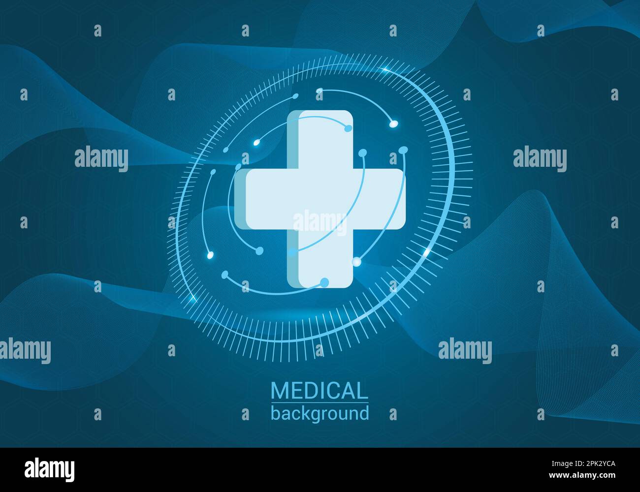 medical background with abstract elements and cross Stock Vector Image ...