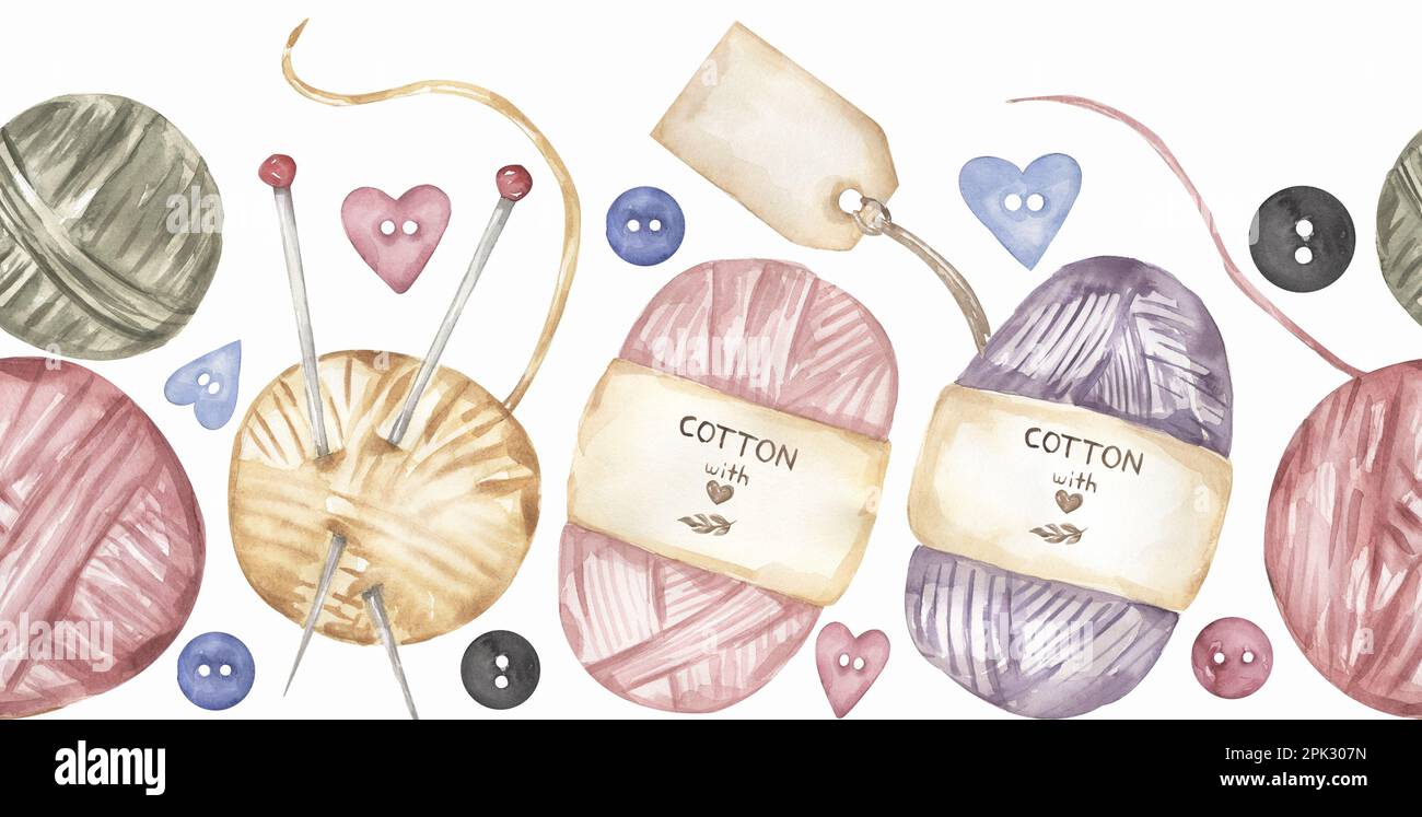 Knitting Clip Art Borders