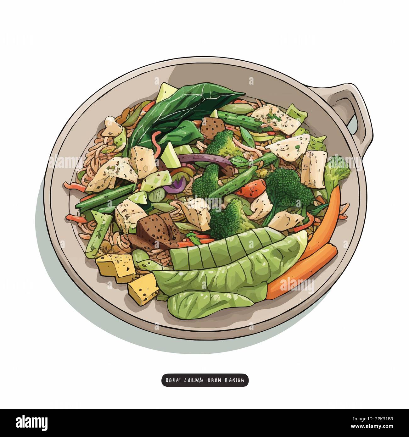 Braised vegetables Stock Vector Images - Alamy