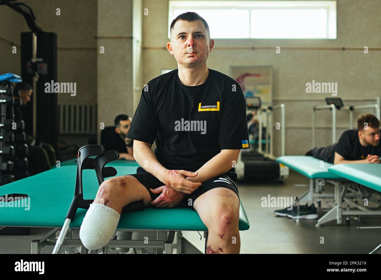 Lviv, Lviv Region, Ukraine. 5th Apr, 2023. Illia Pylypenko, a 30 years ...