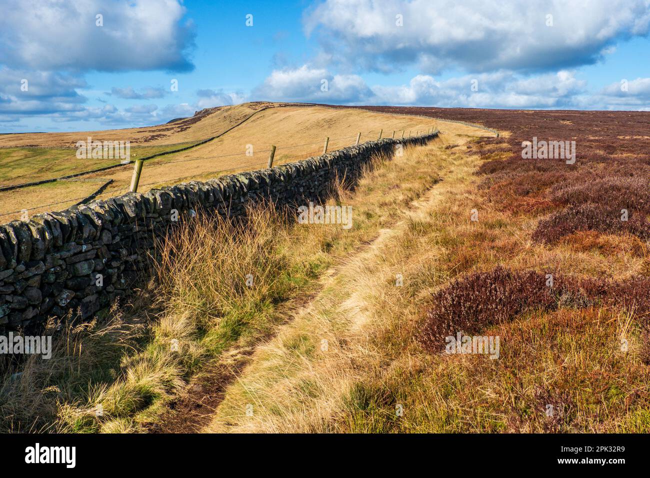 Combs Moss, a moorland close to Buxton in the Peak District Stock Photo ...