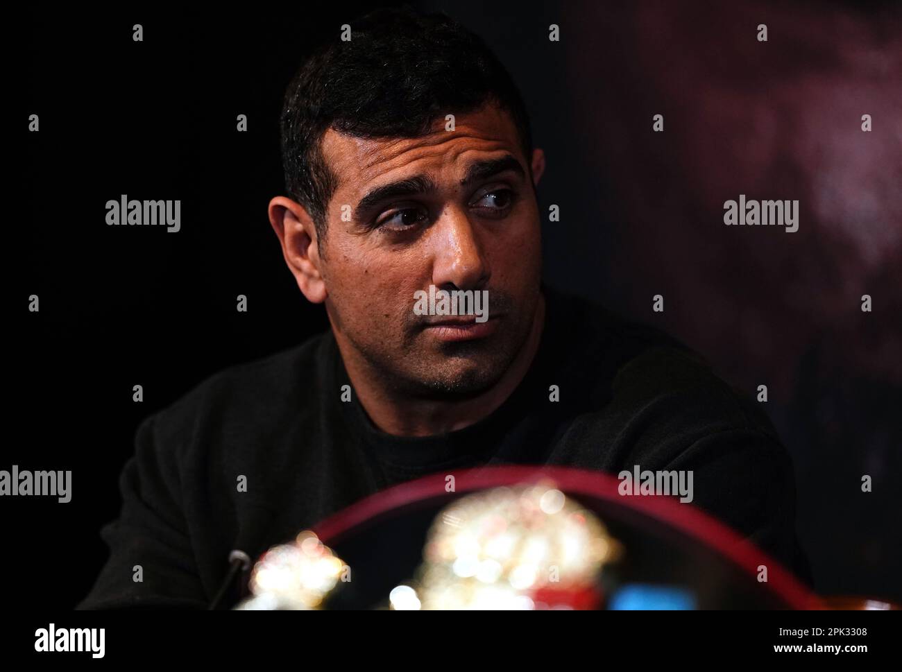 KSI Trainer, Alexis Demetriades, during a press conference at Glaziers ...