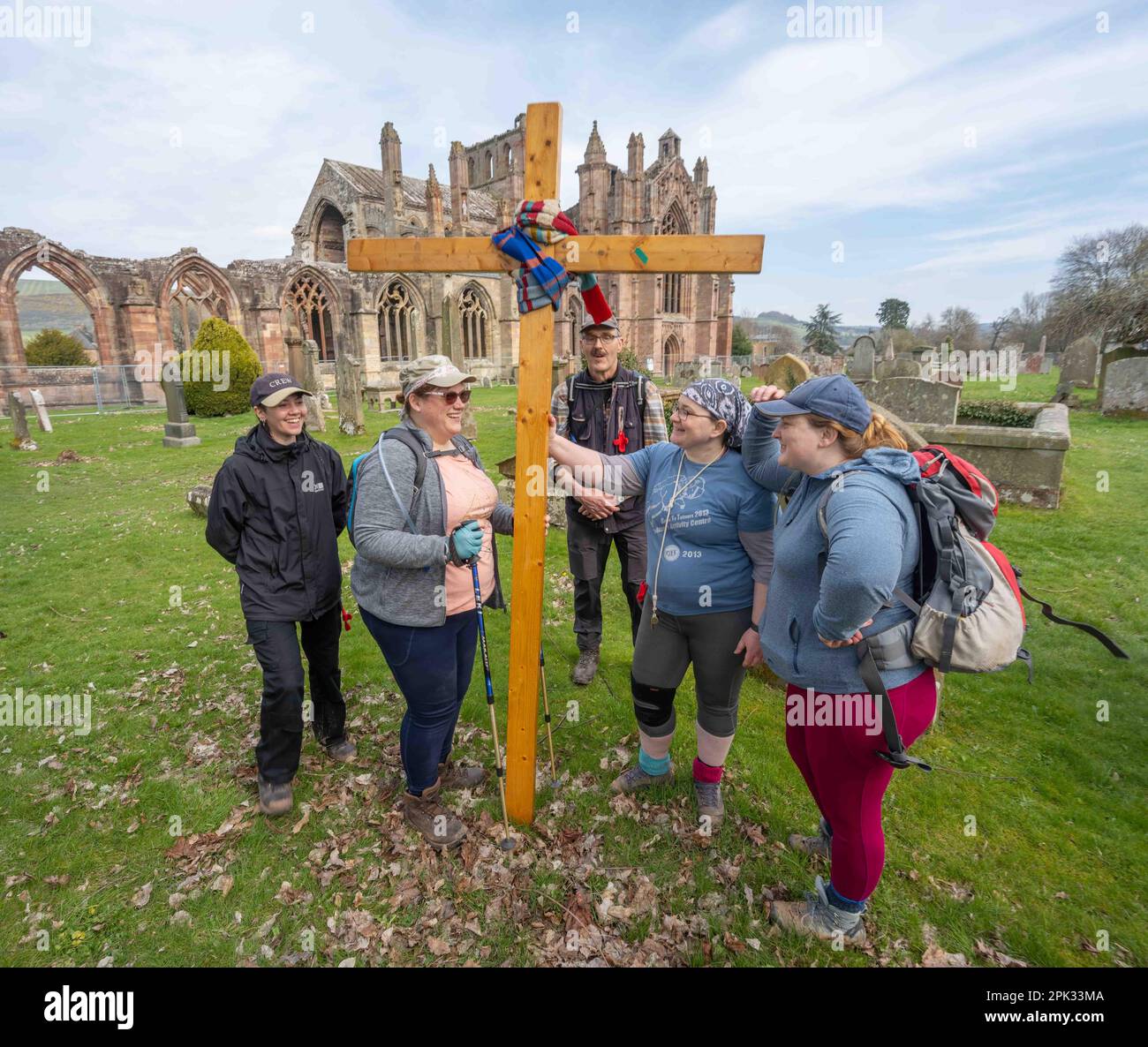 Melrose, UK. 04th Apr, 2023. Melrose Abbey, Scottish Borders, Scotland ...