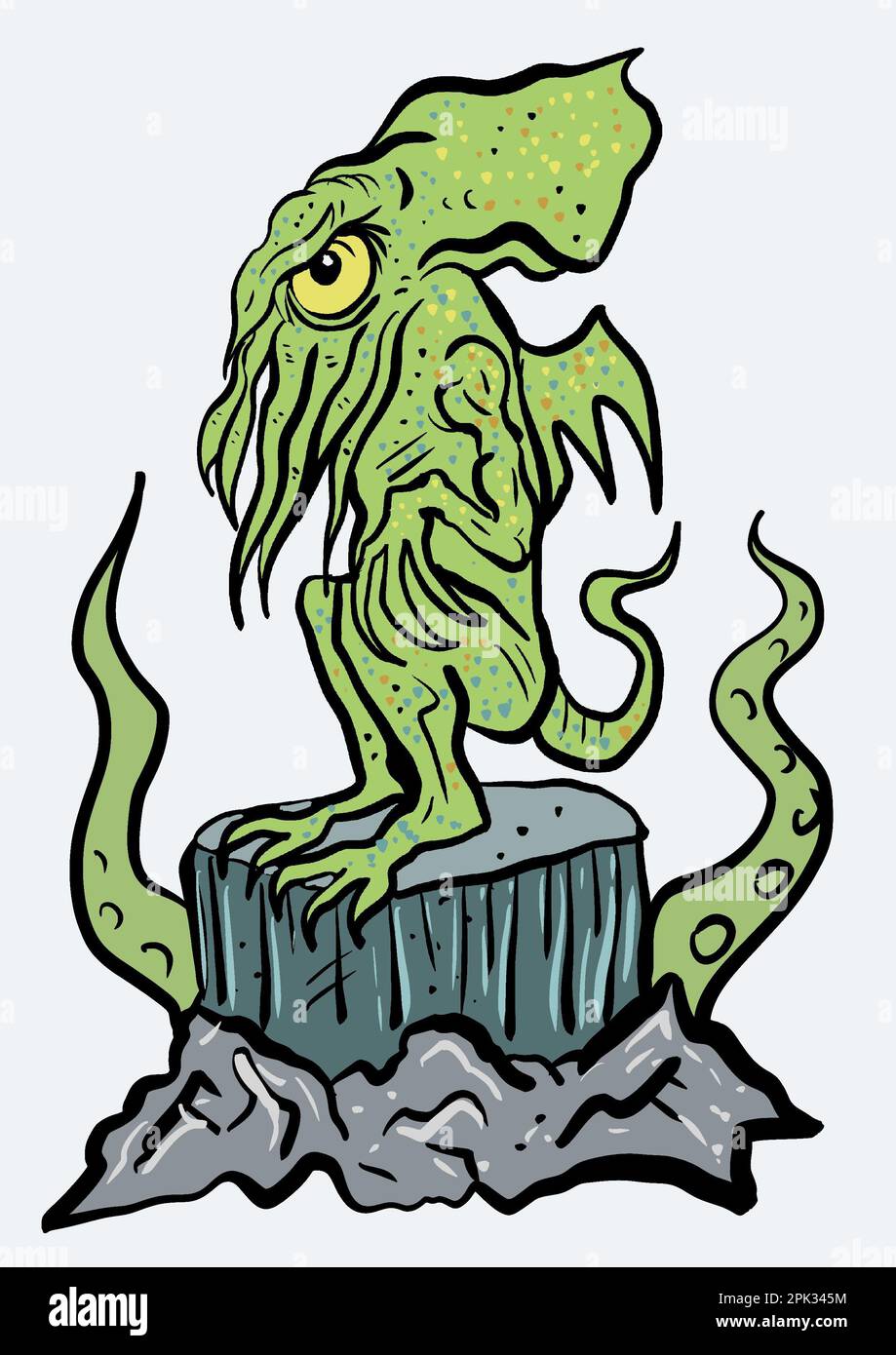 Kraken painting hi-res stock photography and images - Alamy