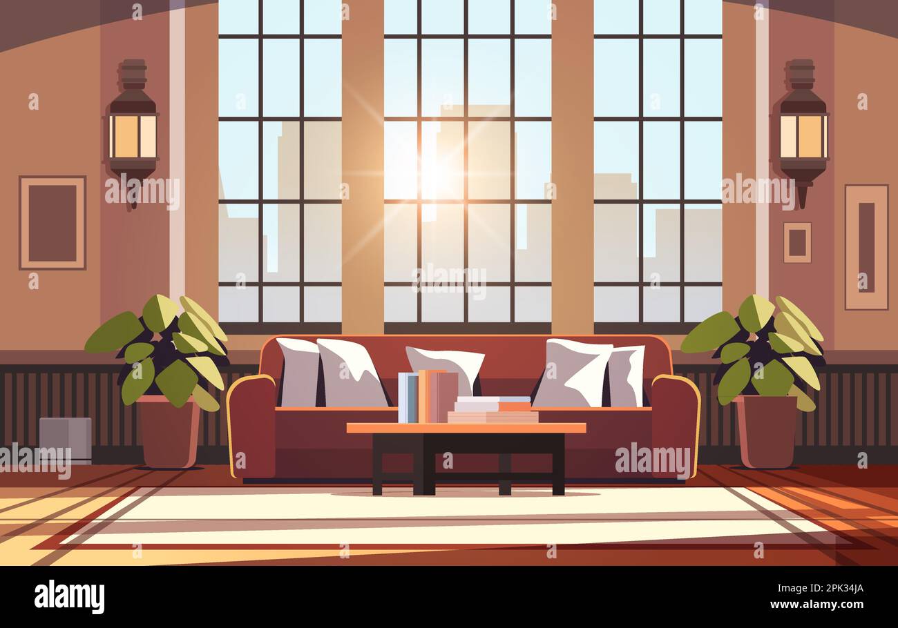 creative empty no people apartment modern loft interior of open space ...