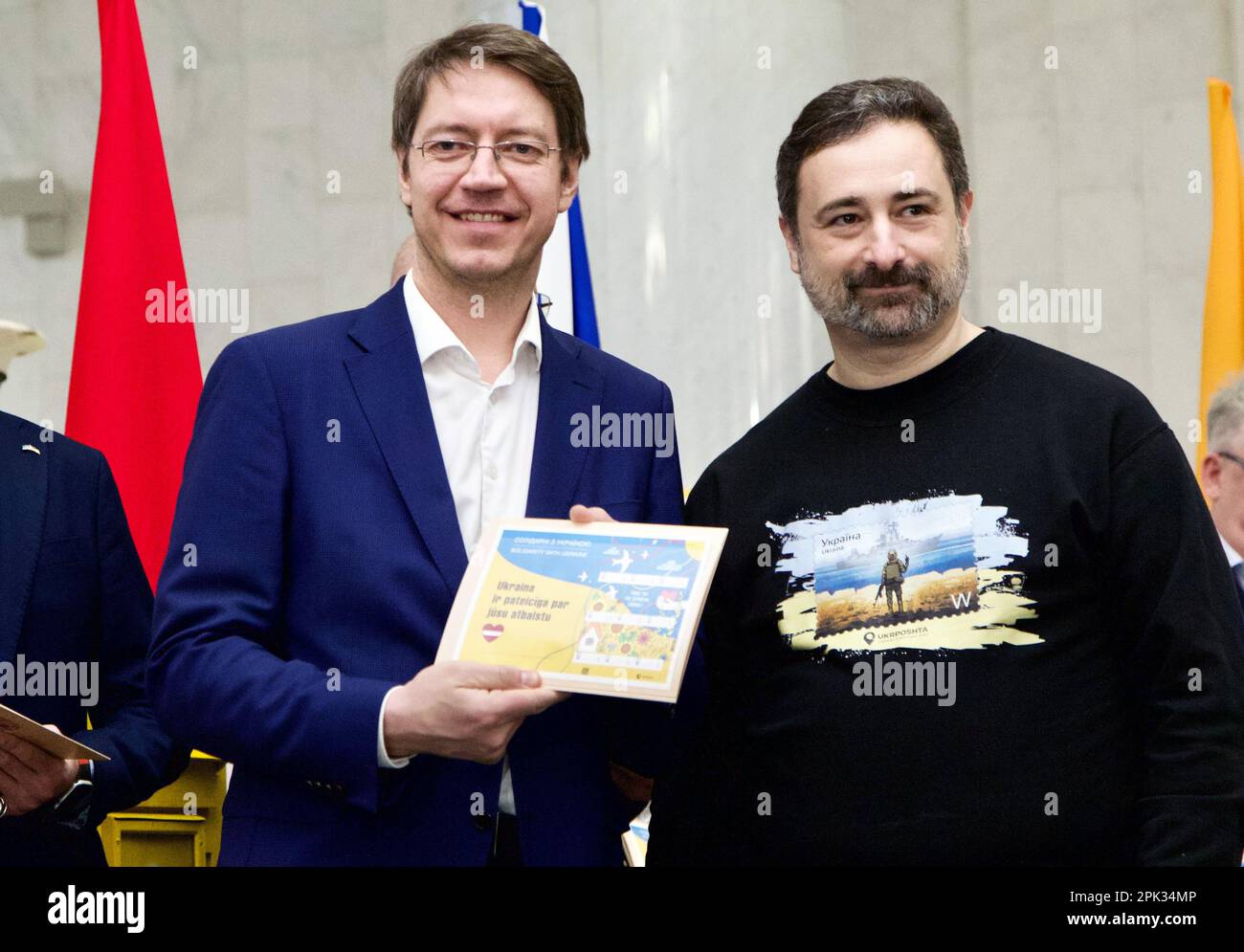 Non Exclusive: KYIV, UKRAINE - APRIL 5, 2023 - Ukrposhta JSC CEO Ihor ...