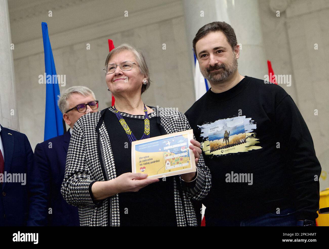 Non Exclusive: KYIV, UKRAINE - APRIL 5, 2023 - Ukrposhta JSC CEO Ihor ...