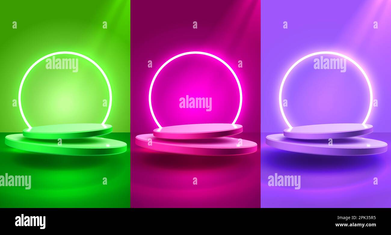 Stage podium with lighting, Stage Podium Scene with for Award, Decor ...