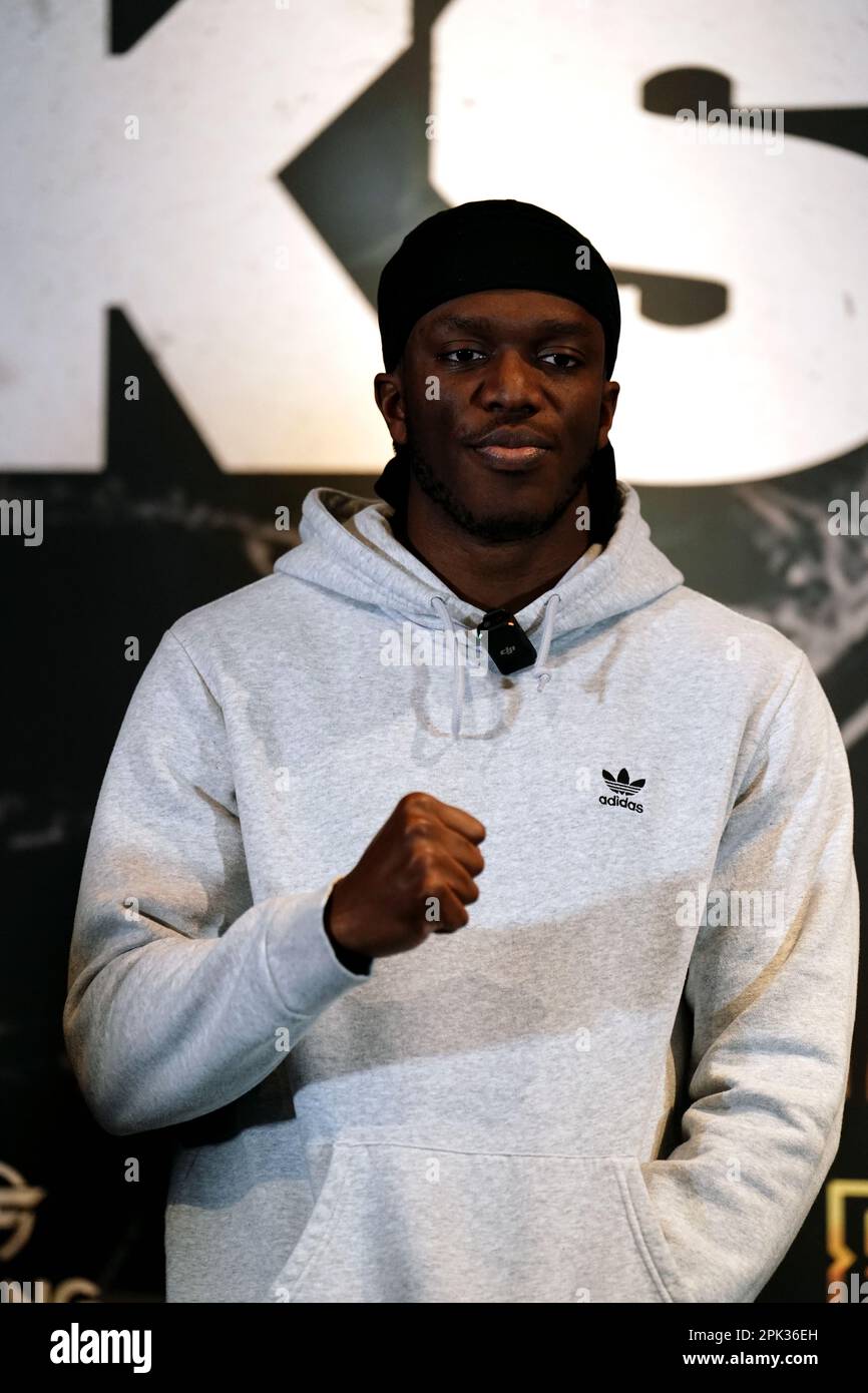 KSI following a press conference at Glaziers Hall, London. KSI and Joe ...
