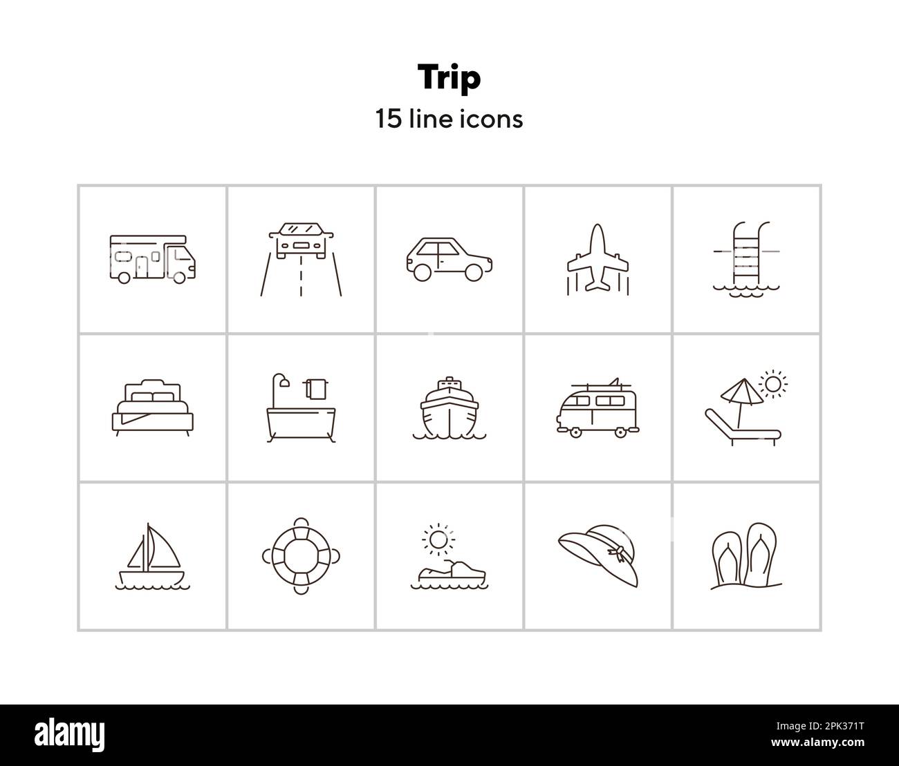 Camper van beach resort Cut Out Stock Images & Pictures - Alamy