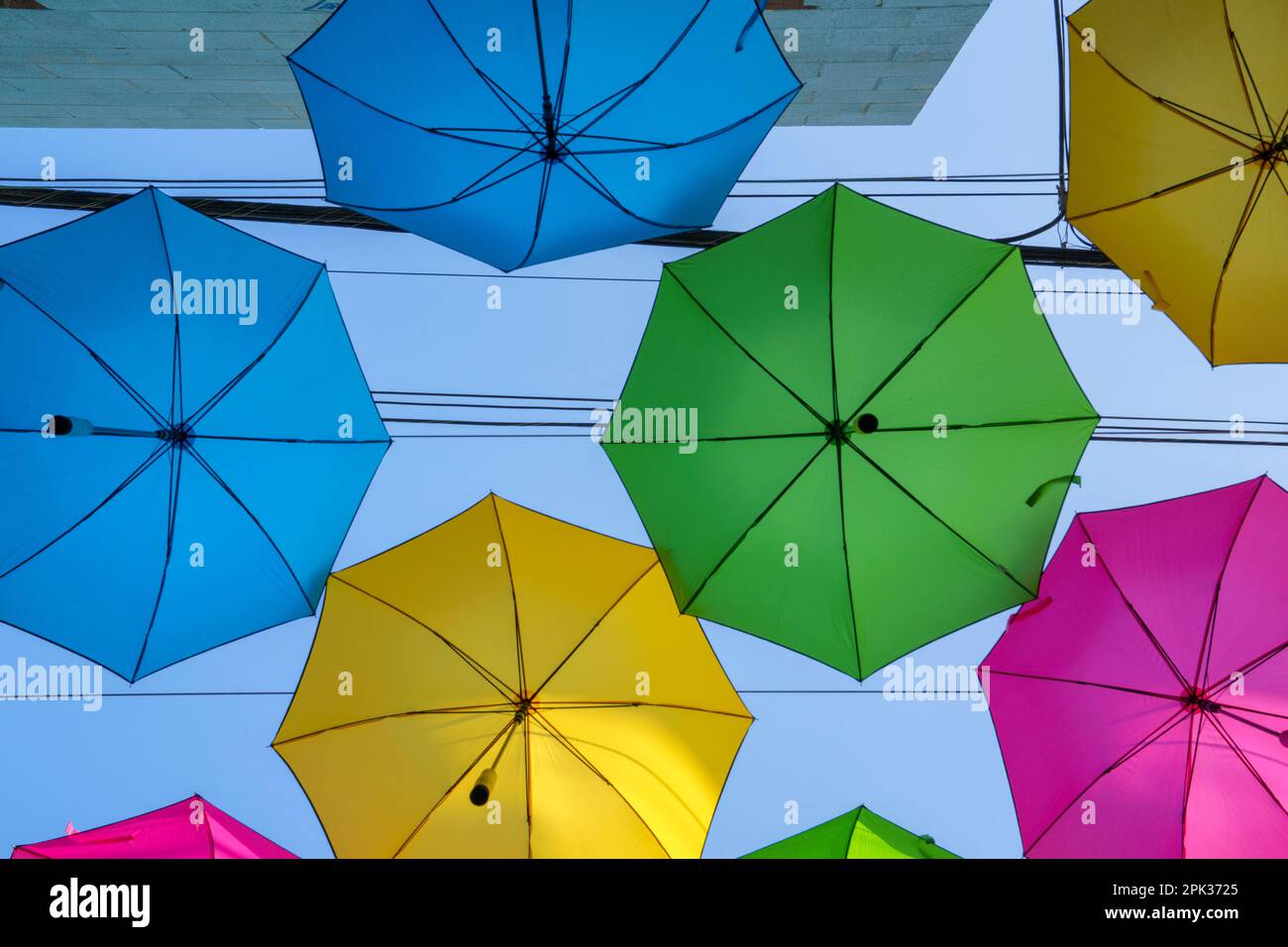 Umbrellas overhead hi-res stock photography and images - Alamy