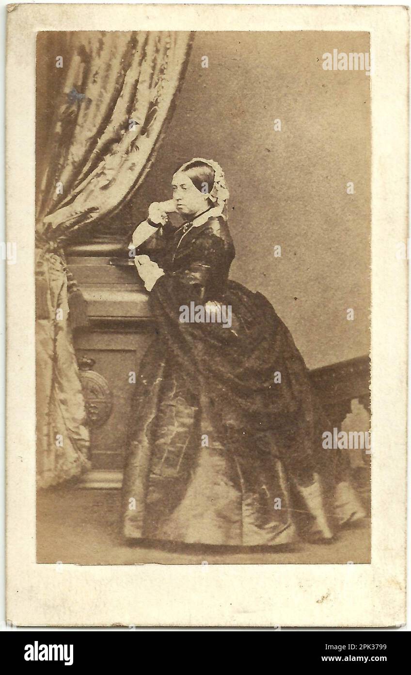 Queen Victoria by Mayall, 1 March 1861 Stock Photo - Alamy