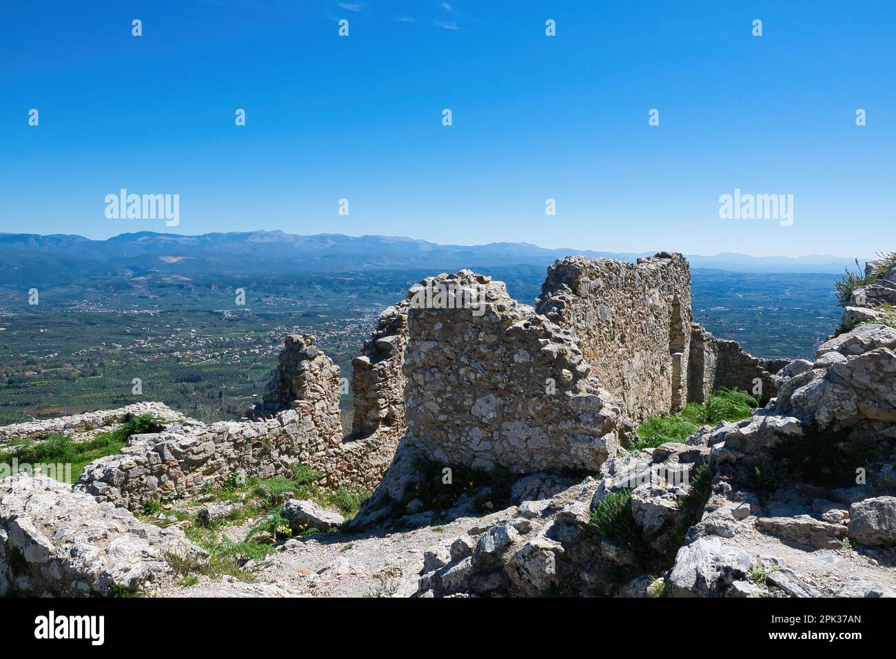 medieval architecture, the castle town of Mystras. Mistras, Greece ...