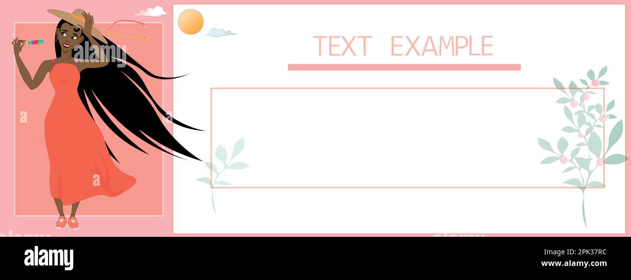 Latin american long dress Stock Vector Images - Alamy