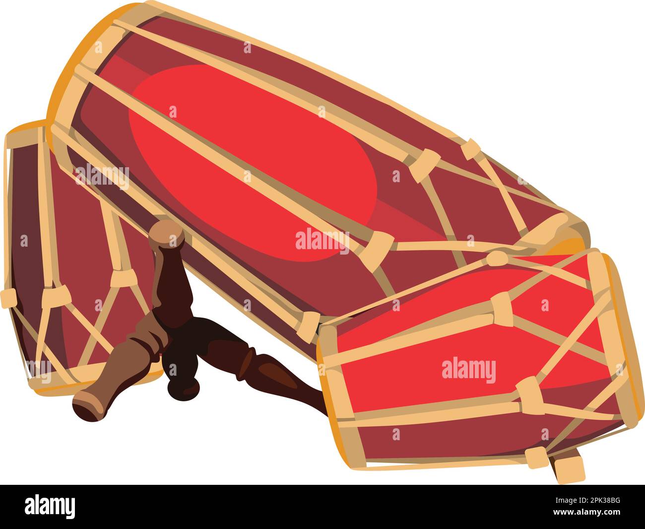 Kendang Javanese Indonesian Traditional Drum Stock Vector Image & Art ...