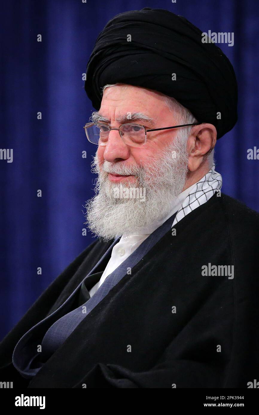 Tehran, Iran. 5th Apr, 2023. Iran's Supreme Leader Ayatollah ALI ...