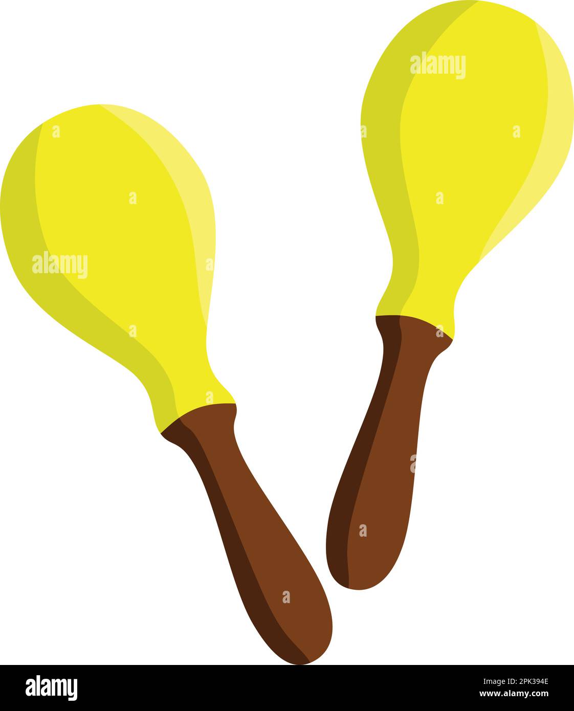 Yellow Maracas Music Instrument Vector Stock Vector Image & Art - Alamy