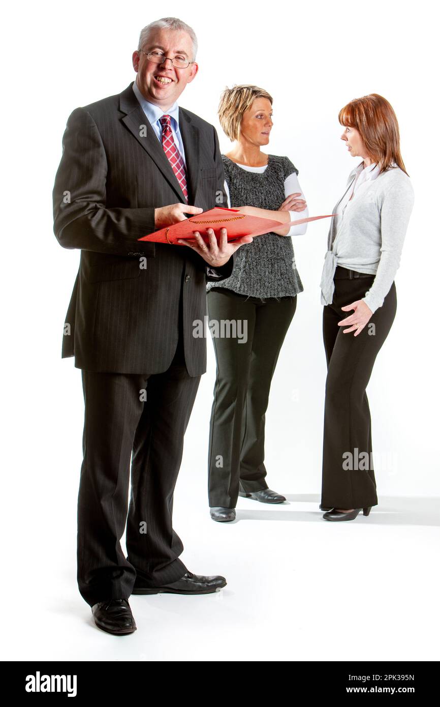Business Colleagues: Professional Team. Full length portrait of a ...