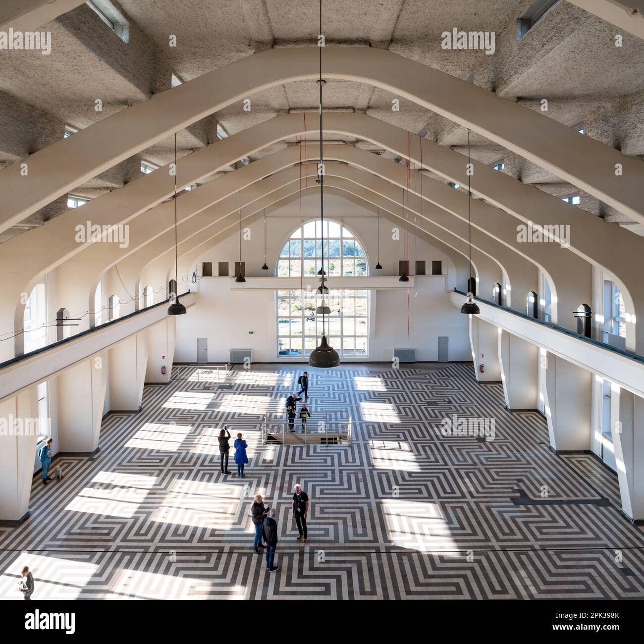 Transmittor room in Building A of former long wave radio transmission ...