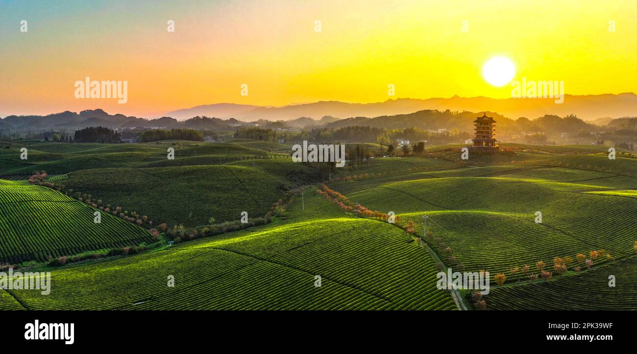 Guiyang, China's Guizhou Province. 4th Apr, 2023. This aerial photo ...