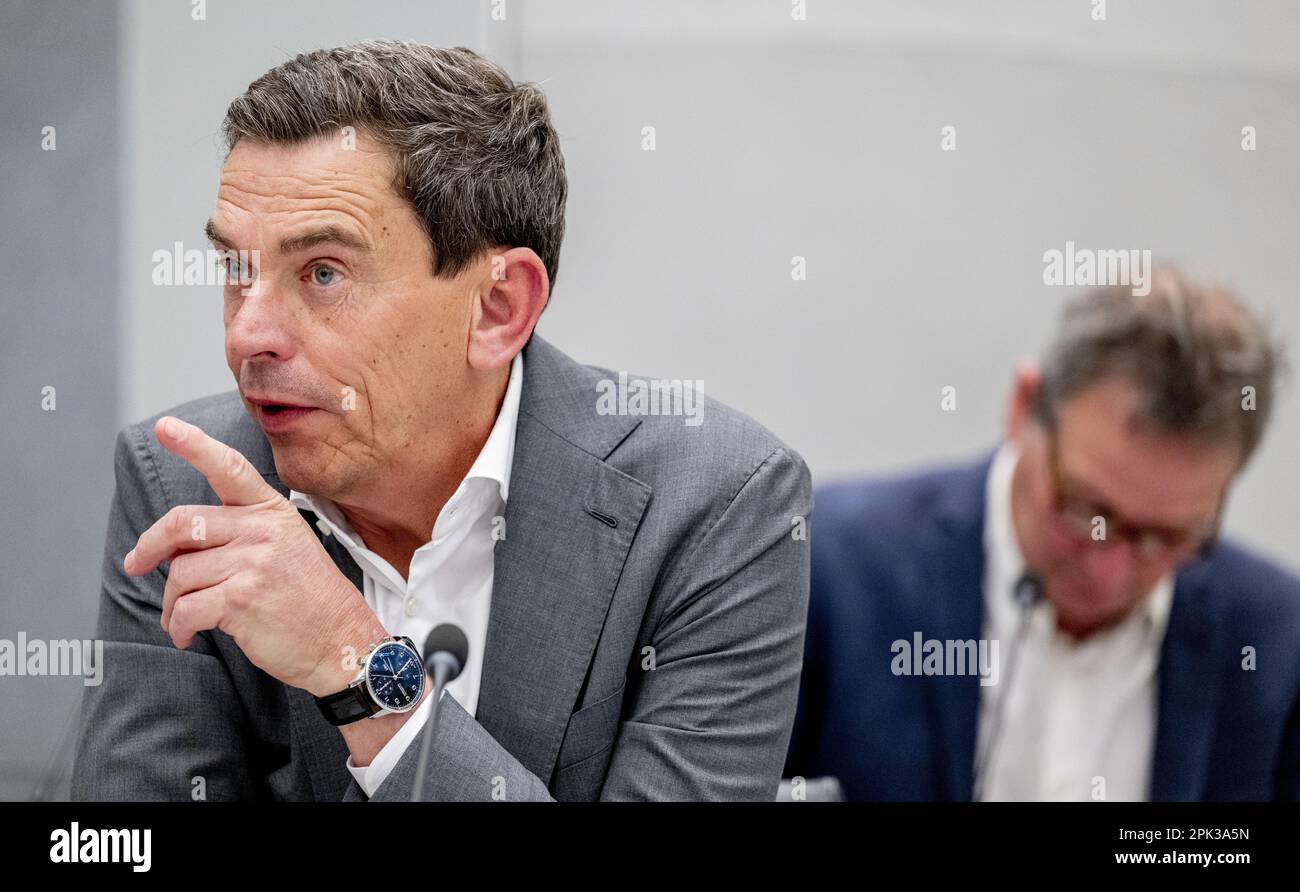 THE HAGUE - Ruud Sondag CEO of Royal Schiphol Group during a roundtable ...