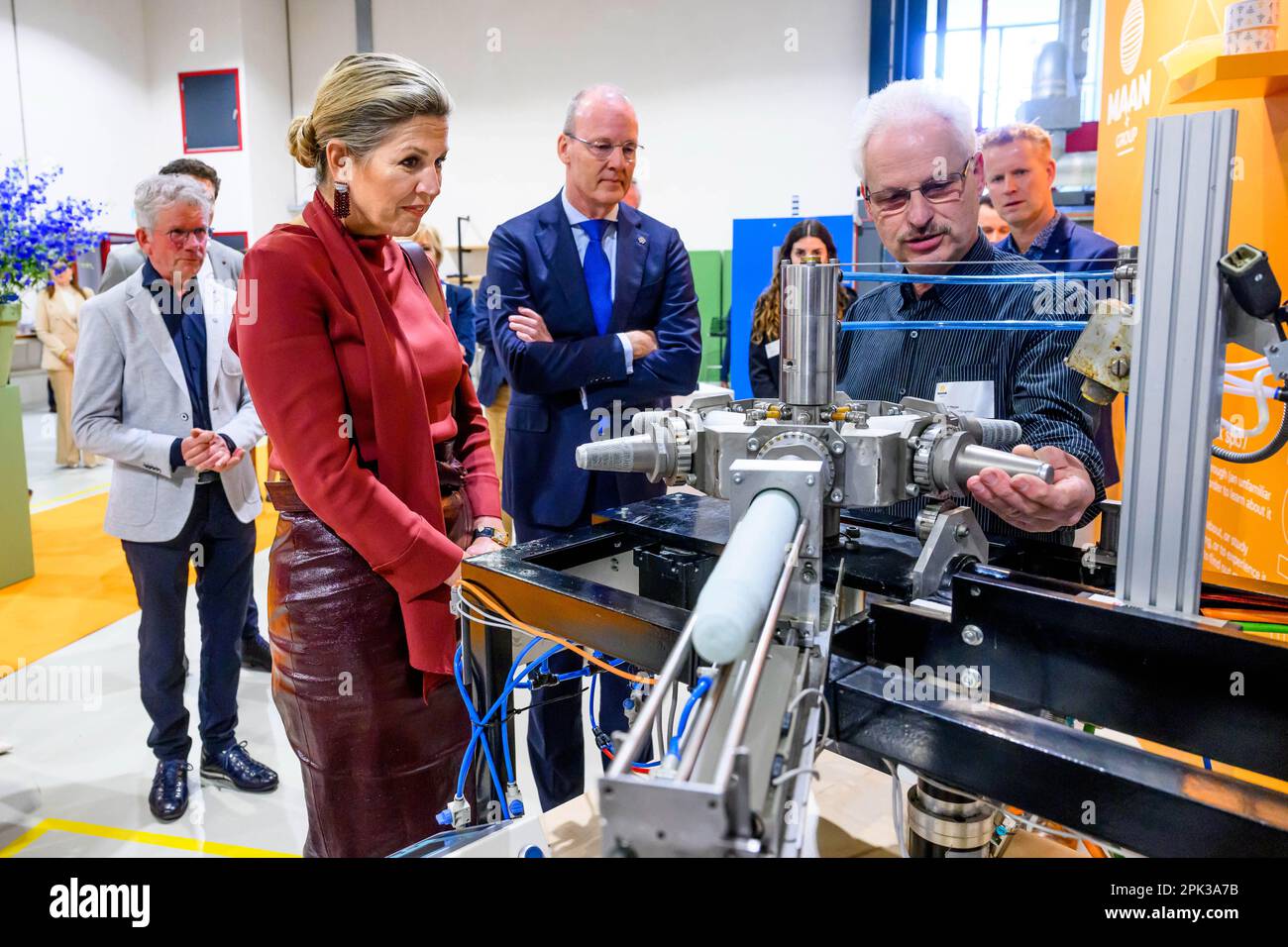 Raalte, The Netherlands. 05th Apr, 2023. Queen Maxima on a working ...