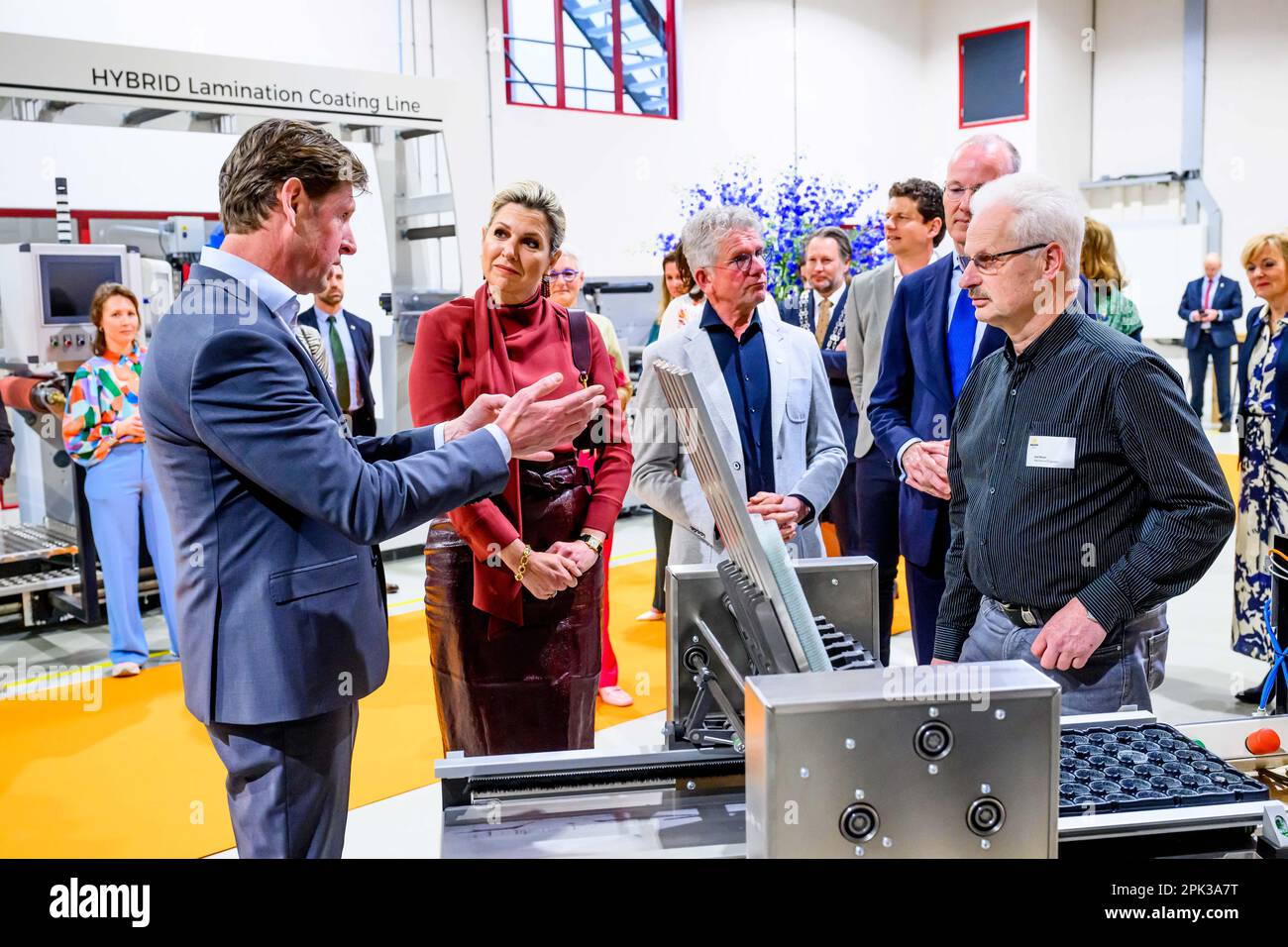 Raalte, The Netherlands. 05th Apr, 2023. Queen Maxima on a working ...