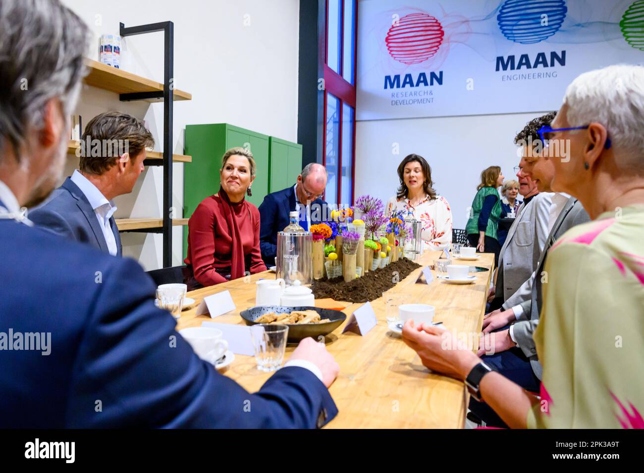 Raalte, The Netherlands. 05th Apr, 2023. Queen Maxima on a working ...