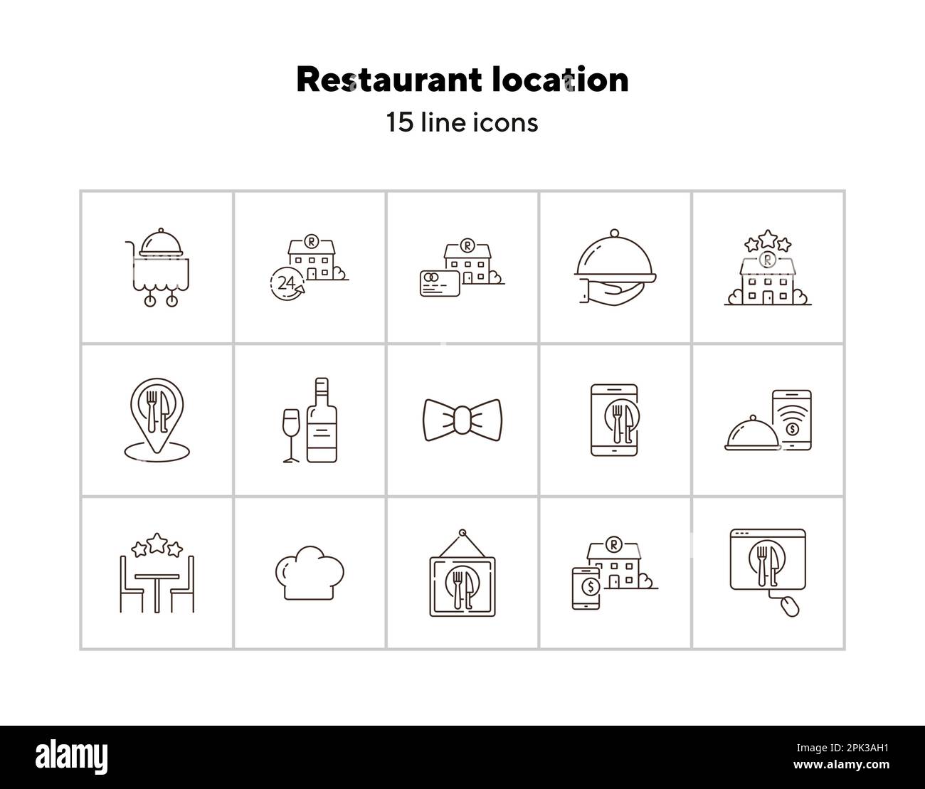 Table map restaurant Stock Vector Images - Alamy