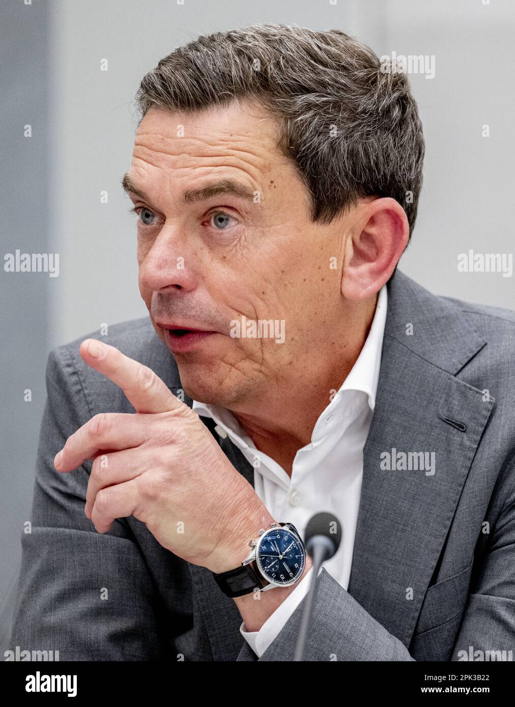 THE HAGUE - Ruud Sondag CEO of Royal Schiphol Group during a roundtable ...